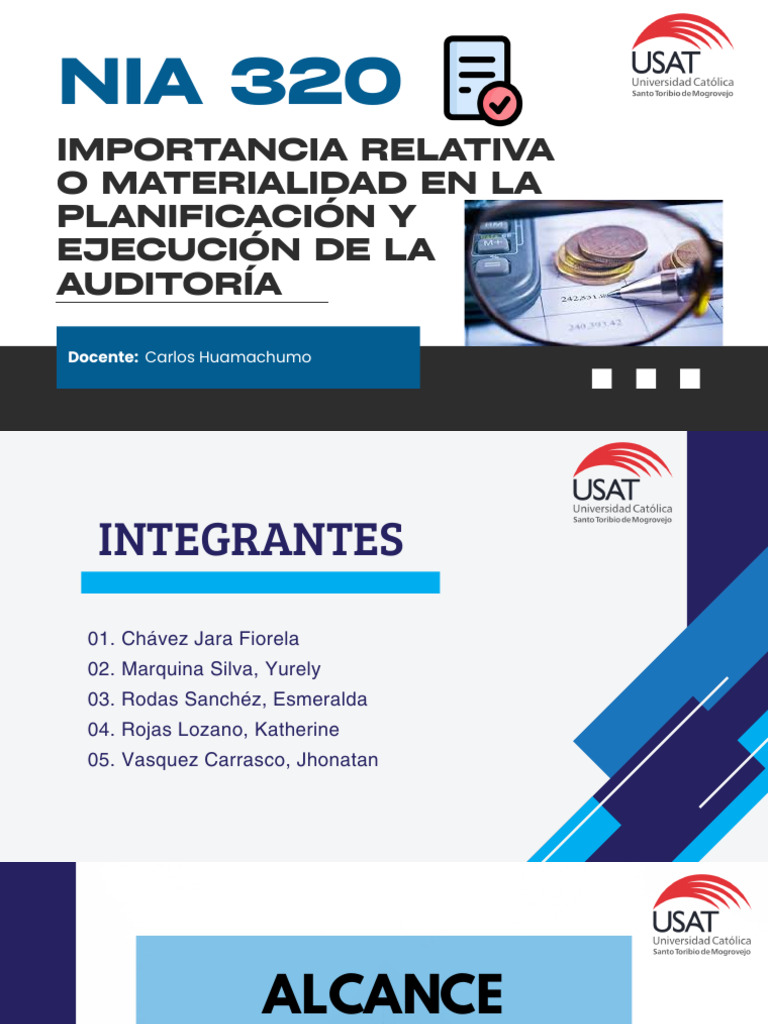 NIA 320_20251110_222049_0000 | PDF | Auditoría | Estado financiero