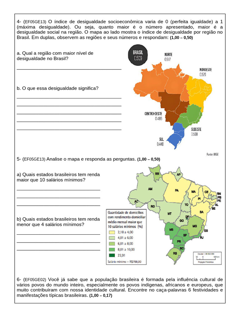 Desigualdade Social e Cultura no Brasil | PDF