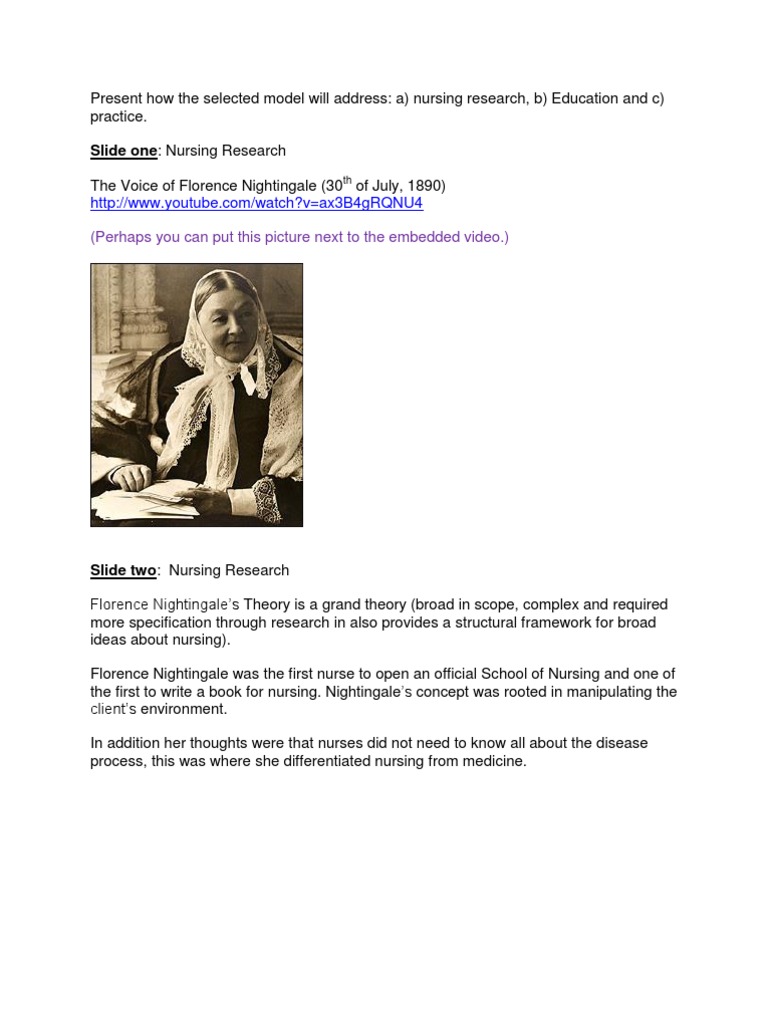 Florence Nightingale Group Assignment | PDF | Florence Nightingale ...