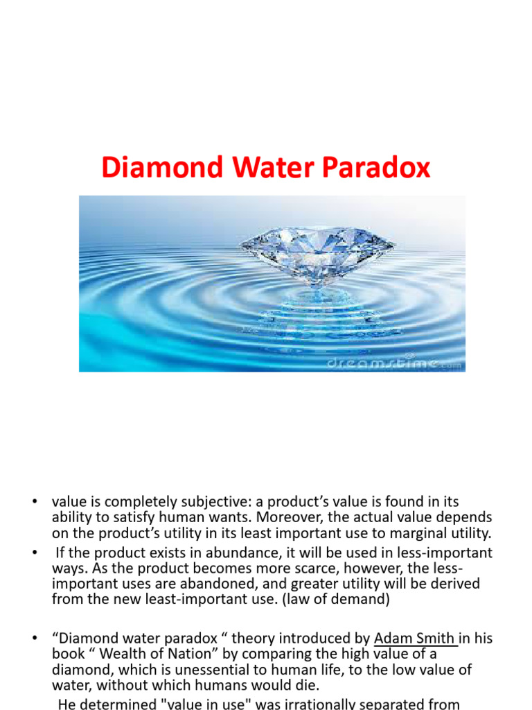 Diamond Water Paradox (8 Files Merged) | PDF | Value (Economics ...