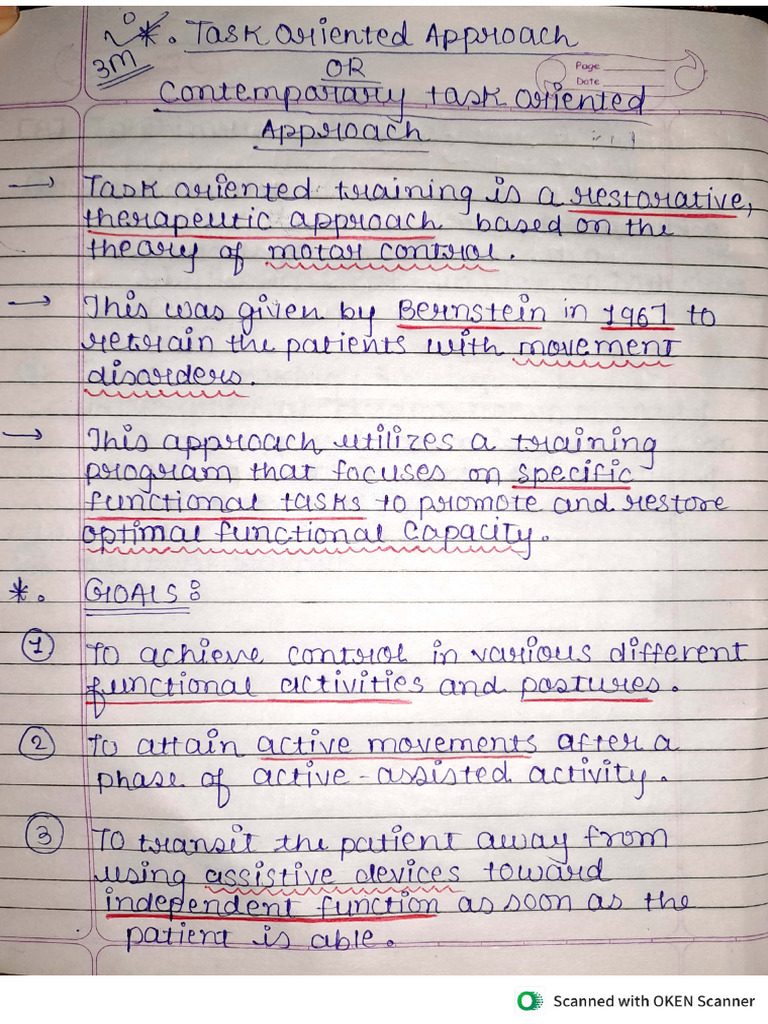 Task Oriented Approach | PDF