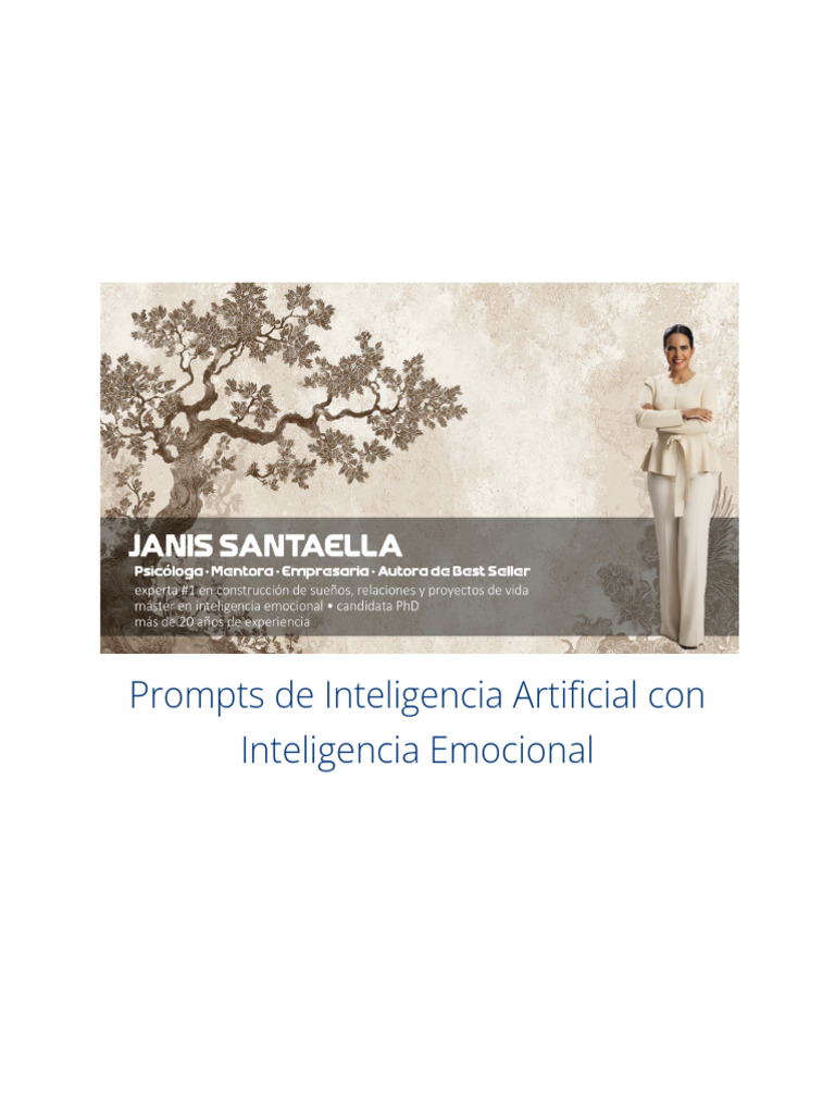 Prompts Inteligencia Emocional - Janis Santaella - Vanguardia Summit ...