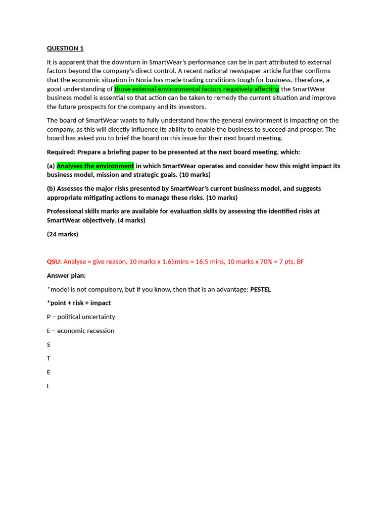 Smart Wear | PDF | Risk | Recession