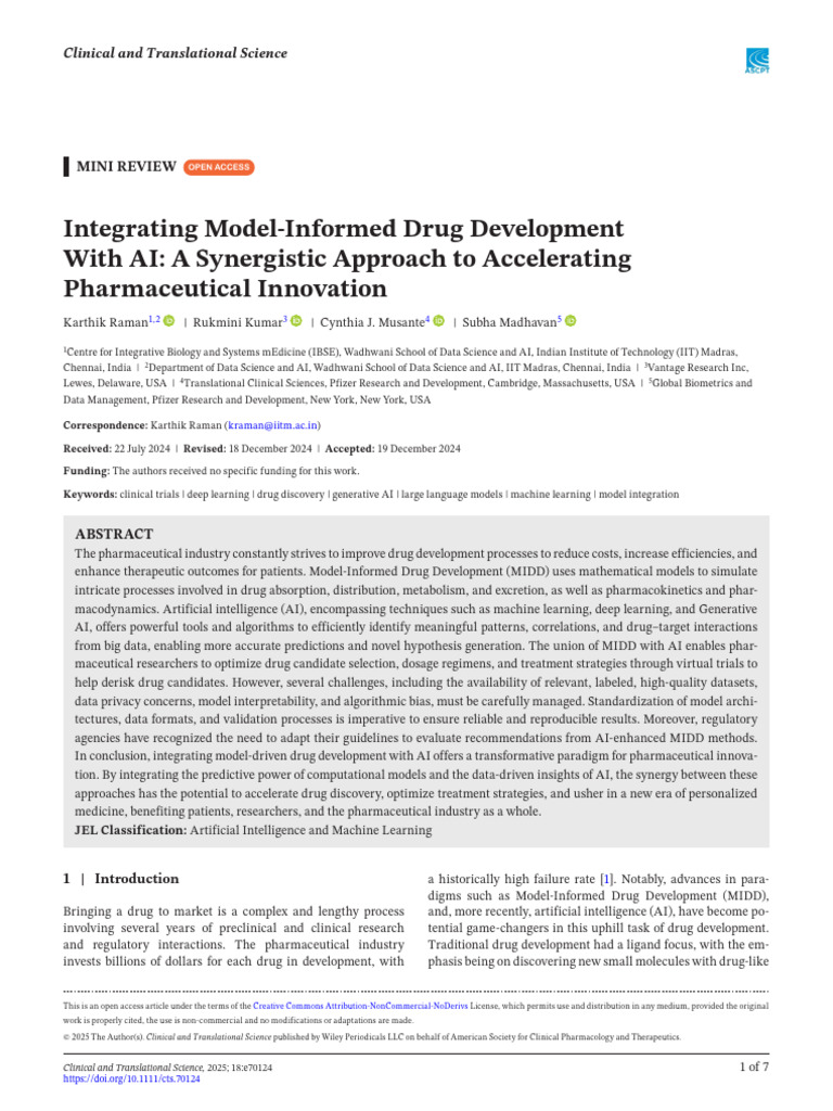 Integrating Model-Informed Drug Development With A | PDF | Machine ...
