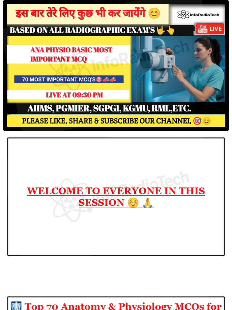 Ana Physio Basic Most Important MCQ 70? | PDF | Lung | Vein