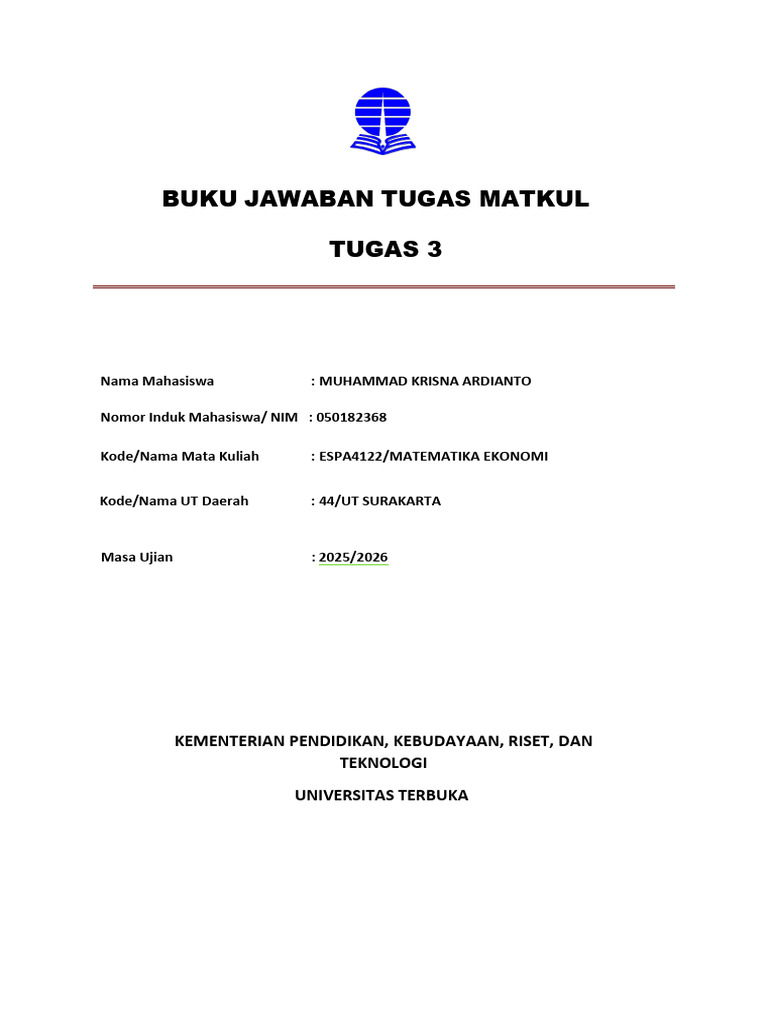 Tgs 3 Mtk Ekonomi | PDF