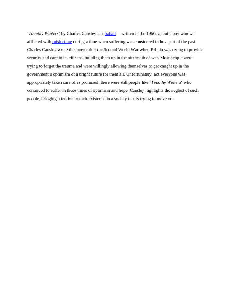 Timothy Winters | PDF