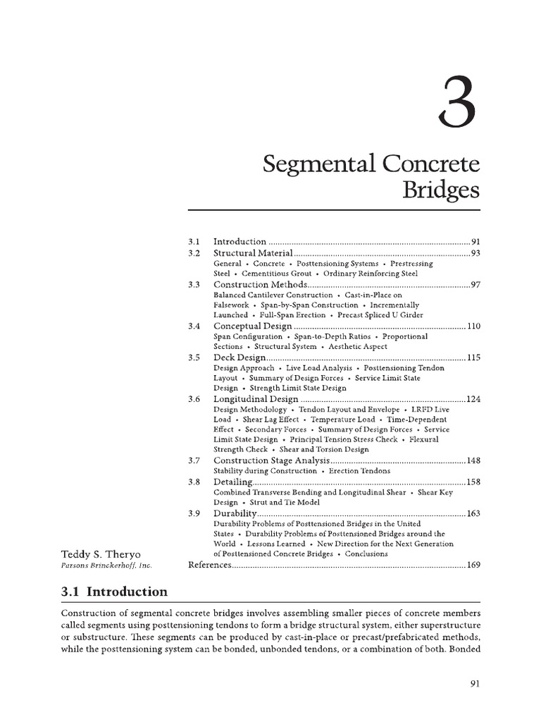 Segmental Concrete Bridge | PDF