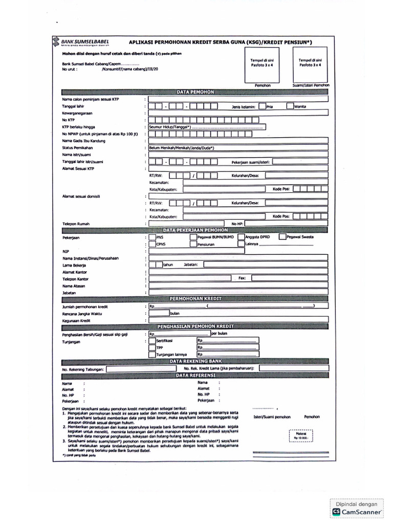 Form Blanko KSG | PDF