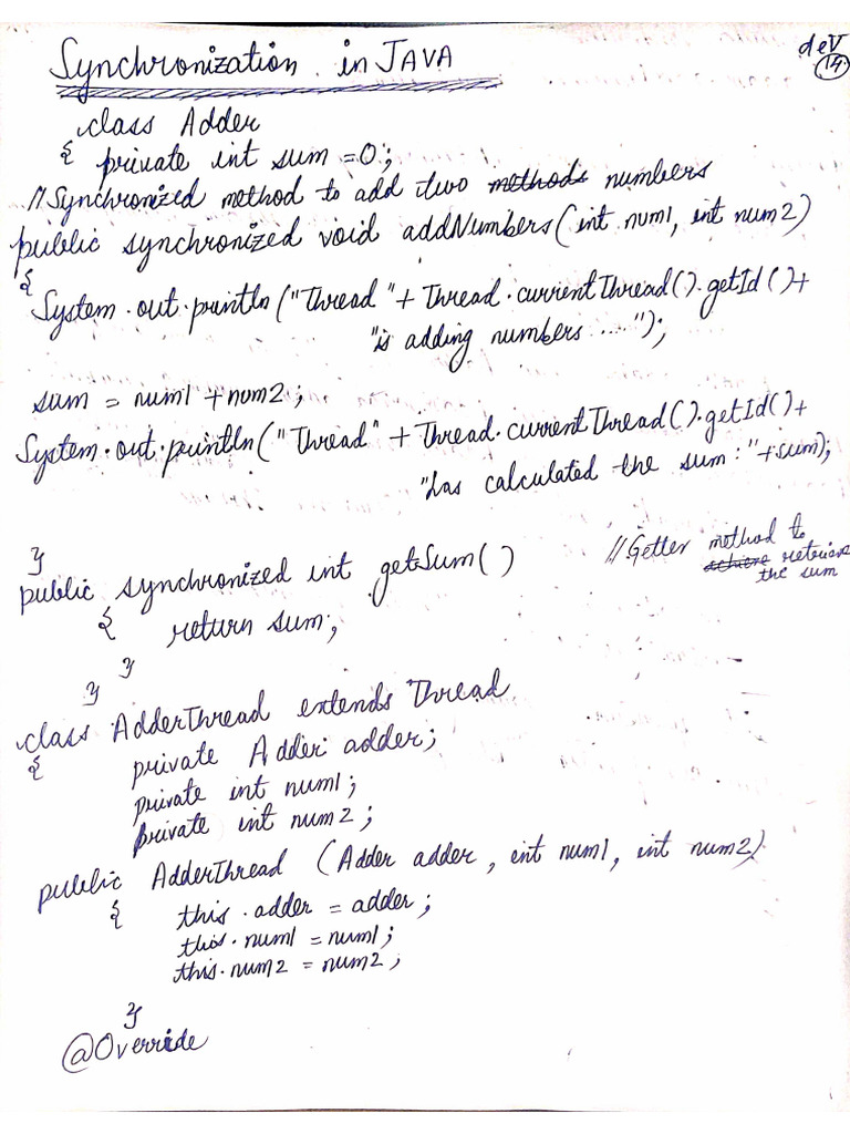 Synchronization in Java - Dev | PDF