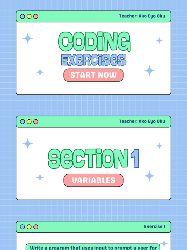 Python Exercises | PDF | Parameter (Computer Programming) | Computer Science
