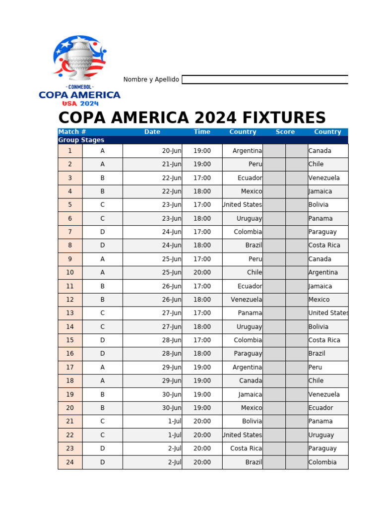 Copa America Zedina | PDF