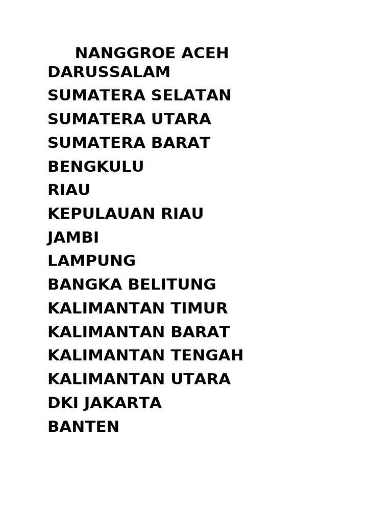 Nanggroe Aceh Darussalam | PDF