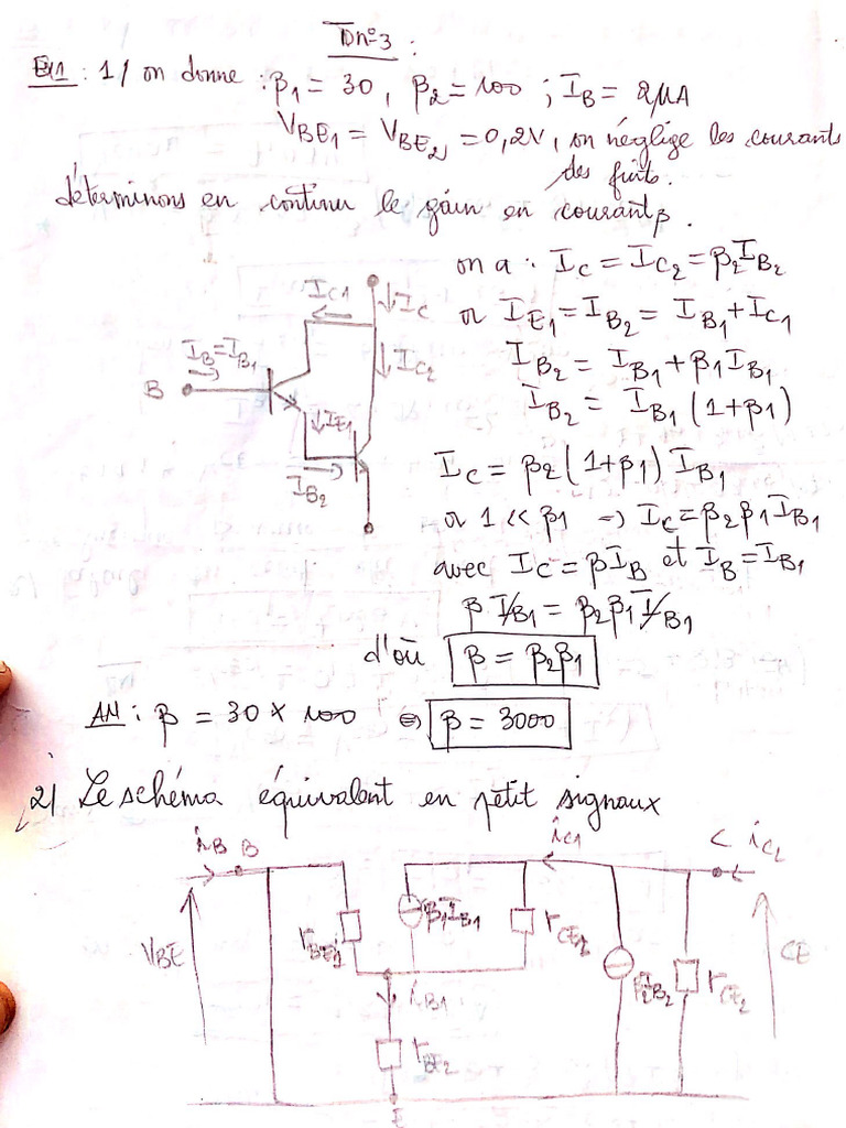 TD Corrigé Électronique Analogique | PDF