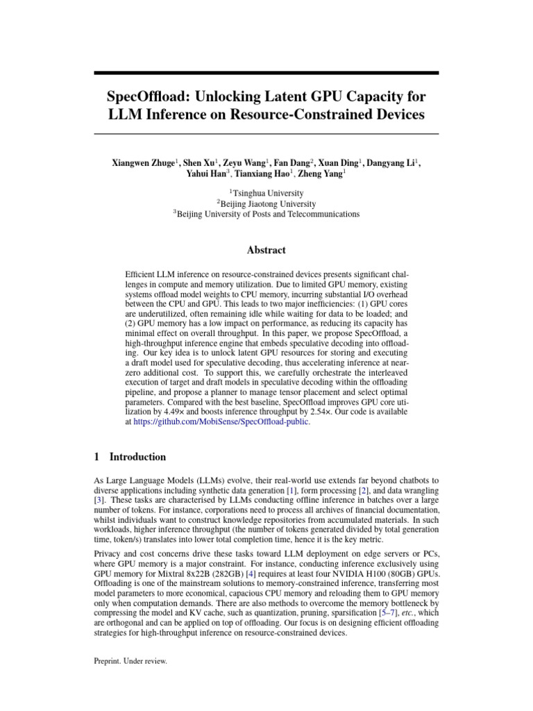 147SpecOffload Unlocking Latent GPU Capacity For | PDF | Graphics ...
