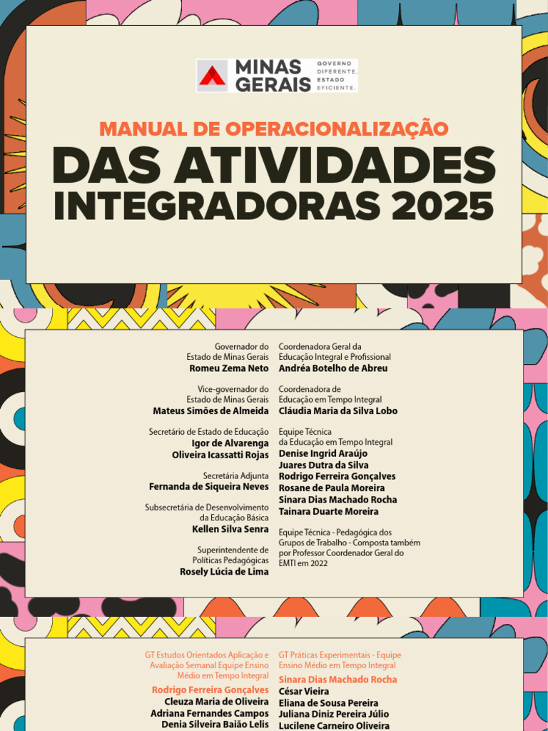Manual de Atividades Integradoras EMTI 2025 | PDF | Aprendizado | Pedagogia
