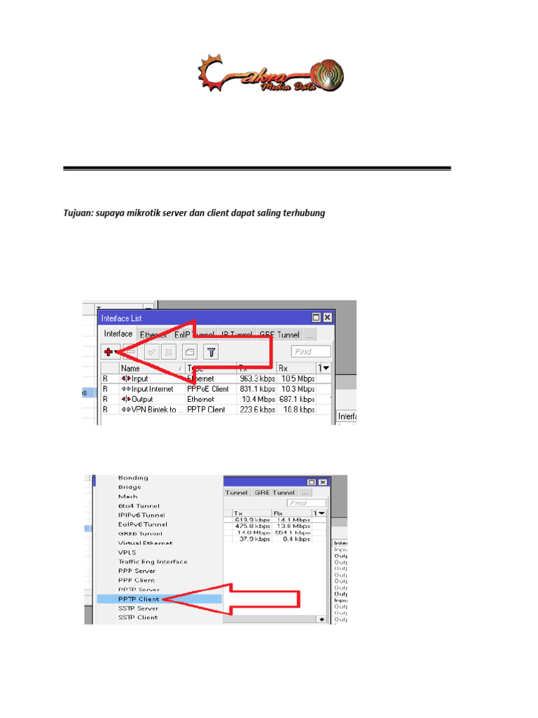 CARA SETING PPTP CLIENT DAN PPTP SERVER_9 November 2025 | PDF