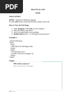 HTML Personal Info Page Guide | PDF