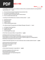 NIMS and ICS Final Exam Review | PDF | Incident Command System | Business