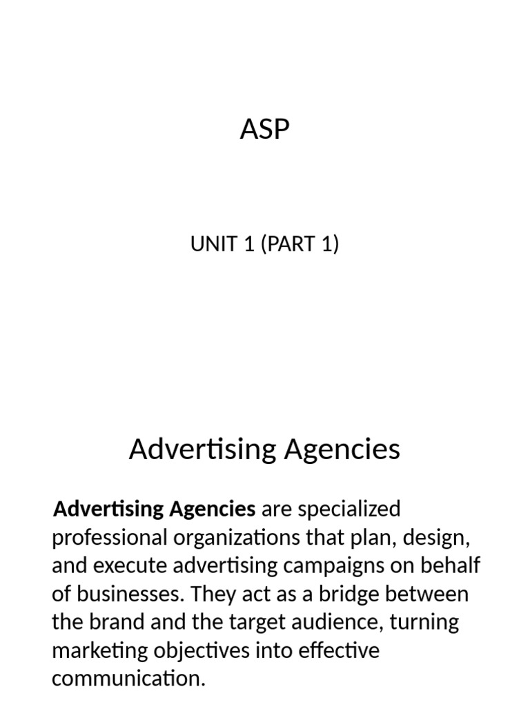 Advertising Agencies | PDF | Advertising | Brand