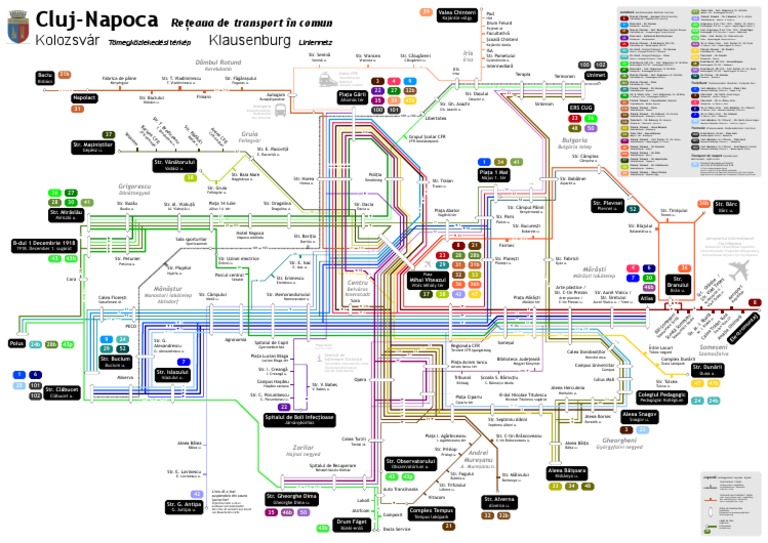 Ratuc - Harta Retea de Transport in Comun Cluj-Napoca | PDF