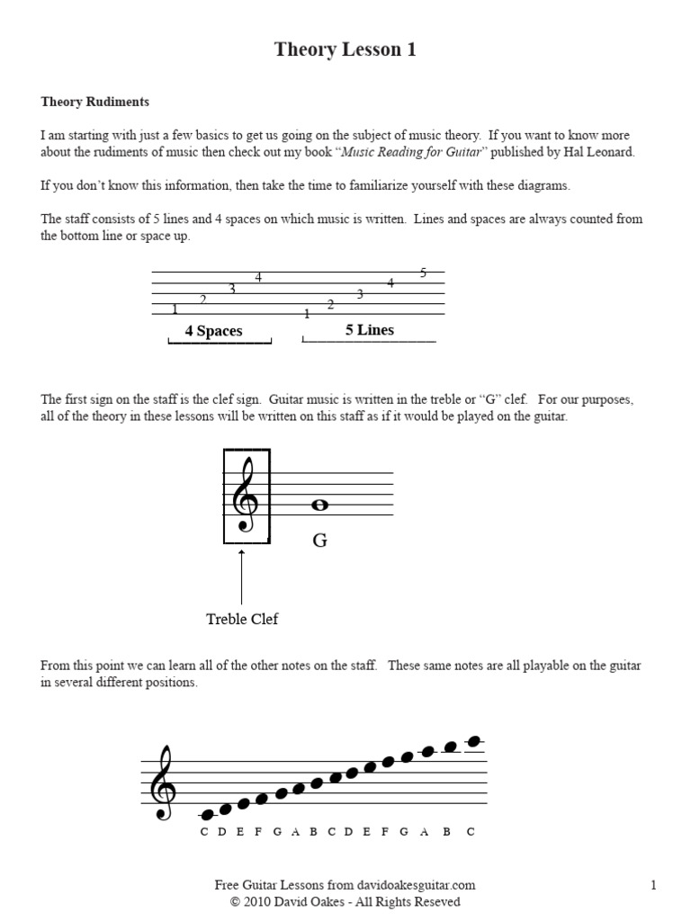 theory_lesson_1.pdf_safe | PDF | Clef | Musical Compositions