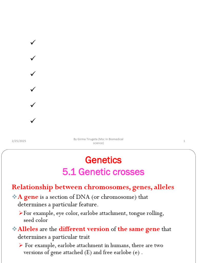 Biology Genetics Unit 5 (2) - 250412 - 230018 | PDF | Dominance ...