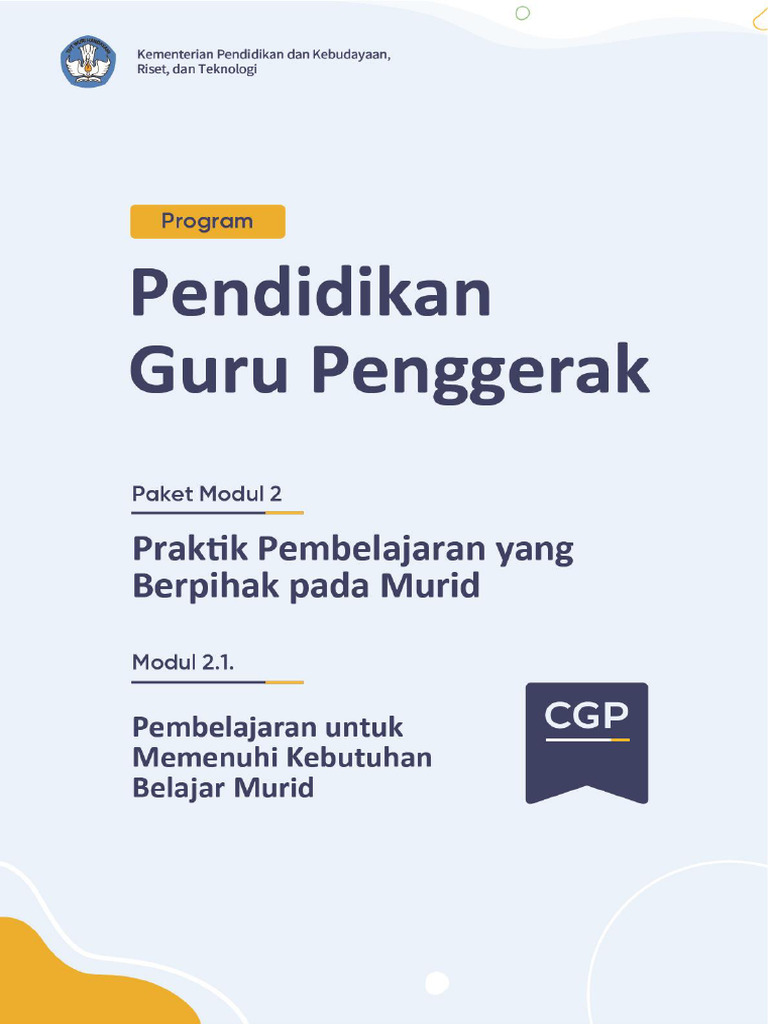 Modul 2.1. Pembelajaran Untuk Memenuhi Kebutuhan Belajar Murid - Final ...