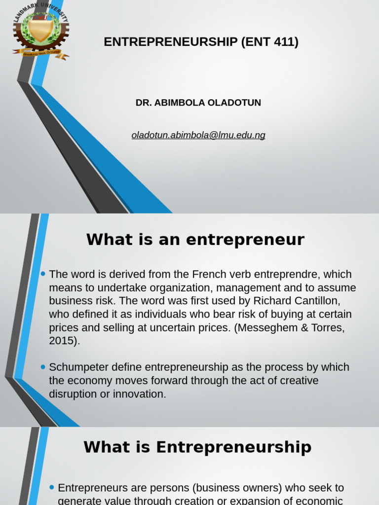 Understanding Entrepreneurship and Innovation | PDF | Entrepreneurship ...
