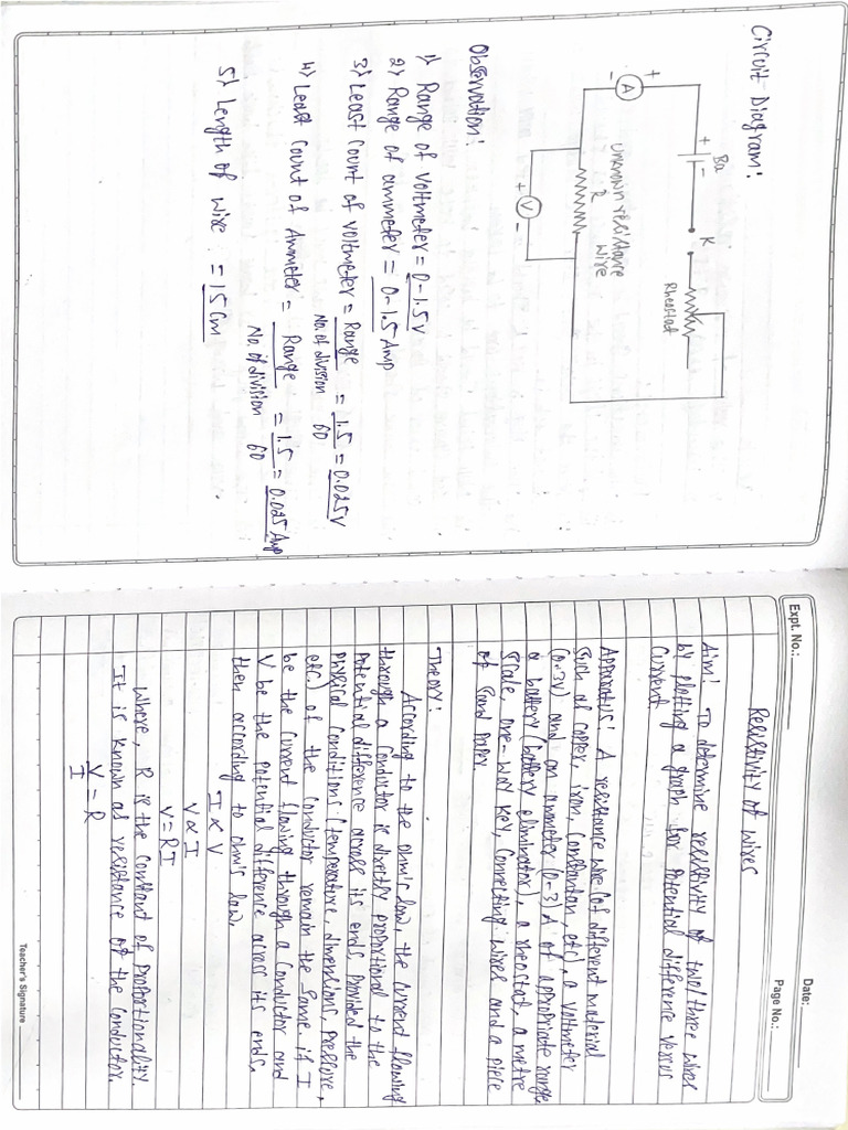 Physics Lab Record | PDF
