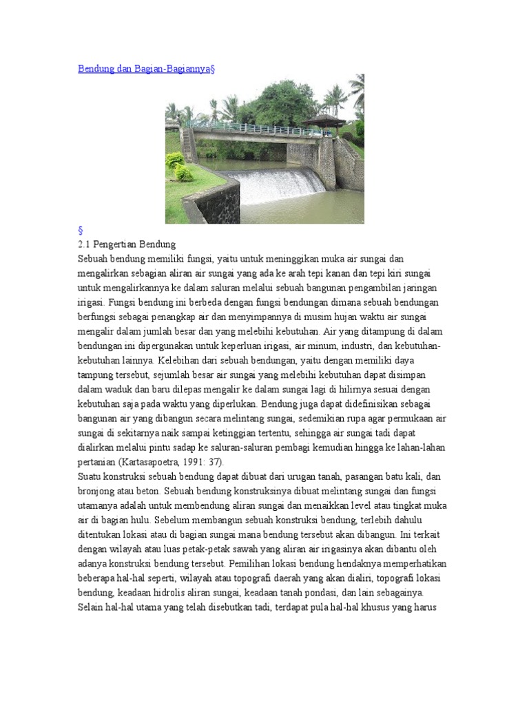 Bagian Bendungan | PDF