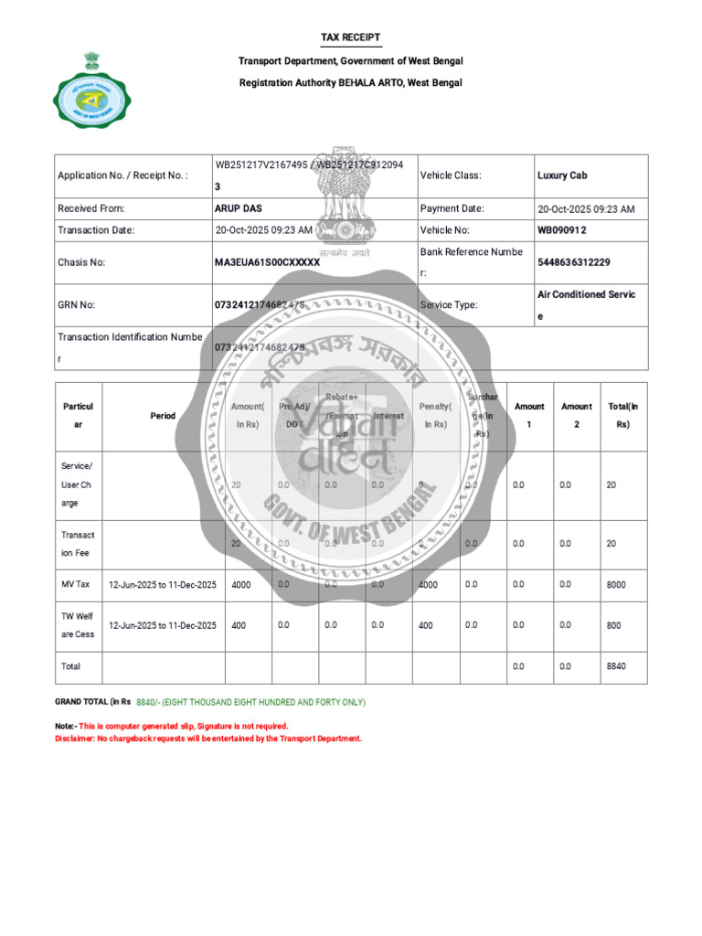 Vahan.parivahan.gov.in Vahanservice Vahan Ui Eapplication ...
