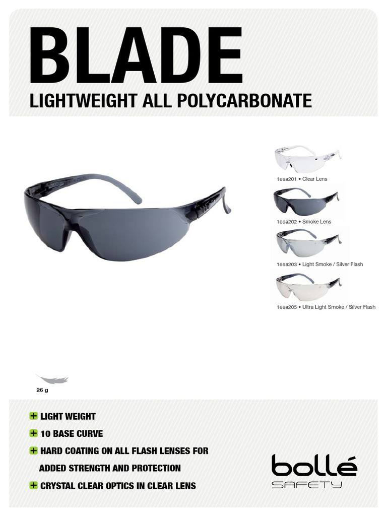 Bolle Blade | PDF | Lenses | Equipment