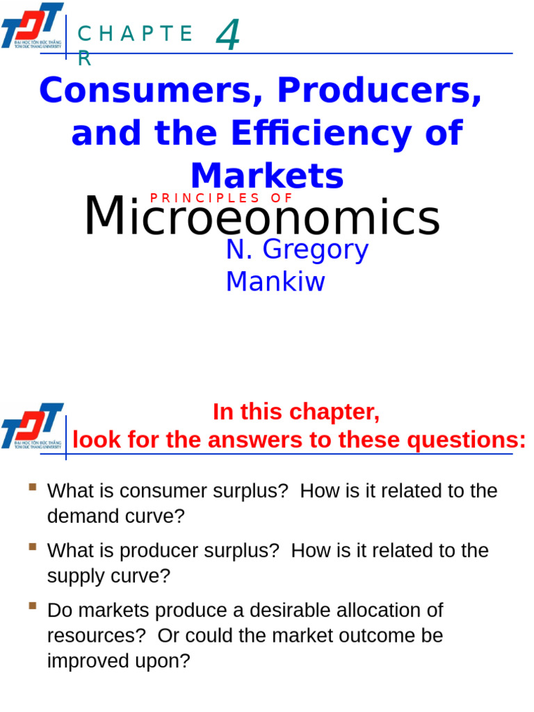 Ch05 - Consumers, Producers, and The Efficiency of Markets | PDF ...