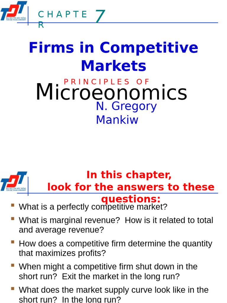 Competitive Market Dynamics Explained | PDF | Microeconomics | Profit ...