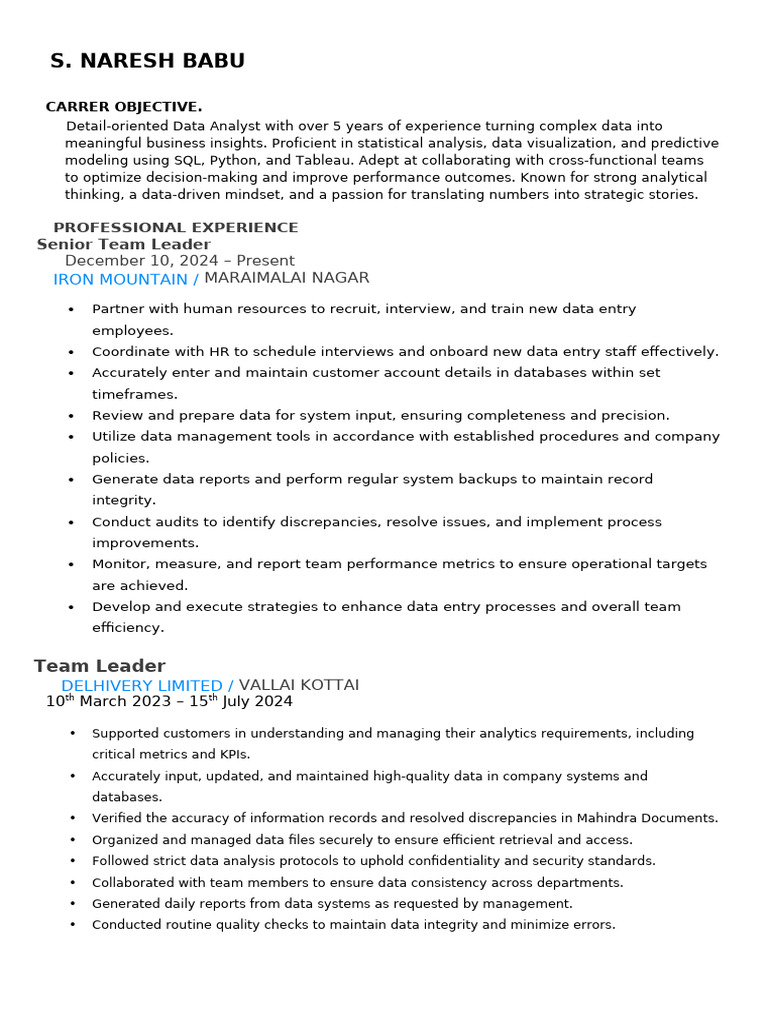 Marcus Hall Resume | PDF | Performance Indicator | Warehouse