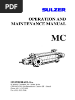 Sulzer MC Pump Operating Manual | PDF | Bearing (Mechanical) | Rust