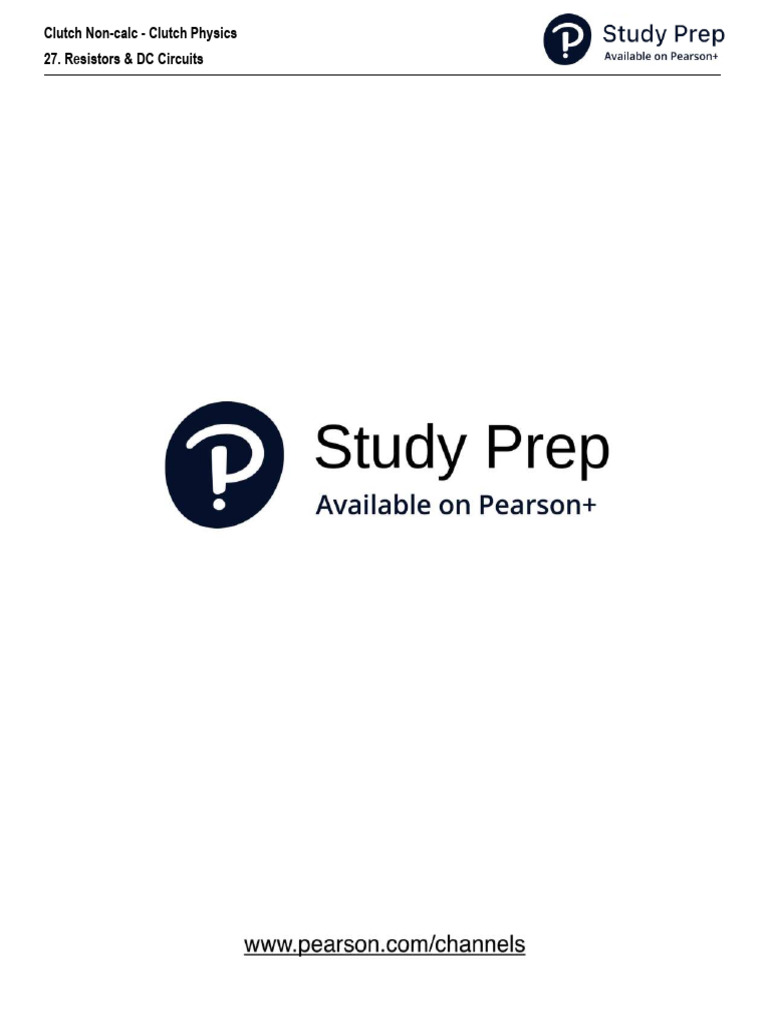 Resistors & DC Circuits | PDF | Electrical Network | Series And ...
