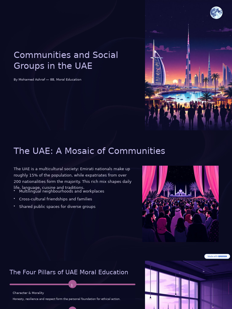 UAE Communities: Diversity and Unity | PDF | United Arab Emirates ...