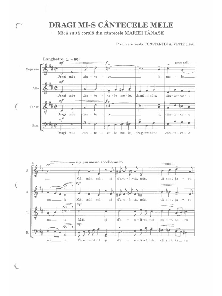 Dragi Mi-S Cantecele Mele | PDF