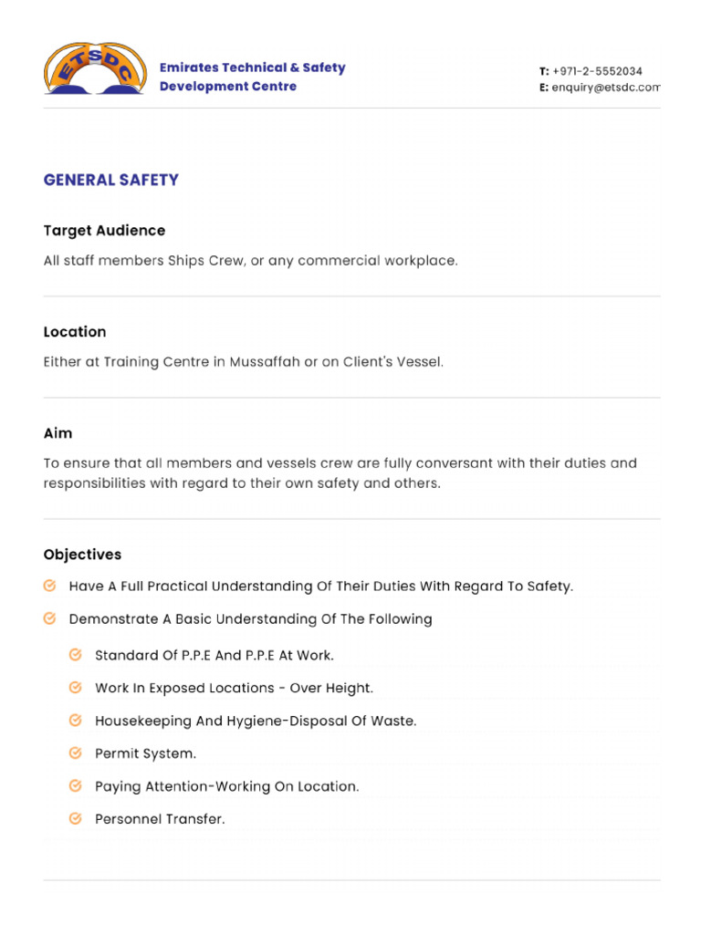 General Safety | PDF