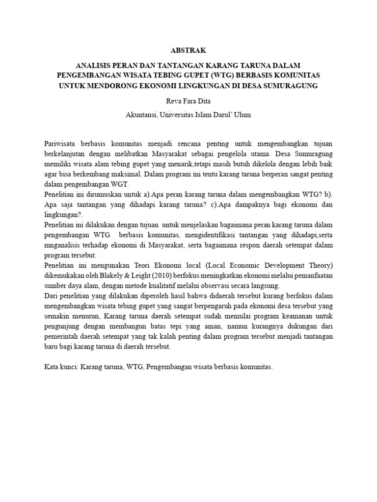 Abstrak_reva Fara Dita_25041022 - Reva Fara Dita | PDF