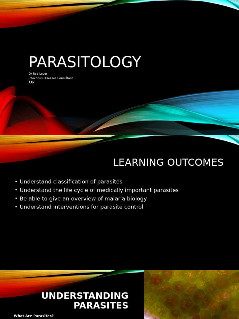 Dr Rob Lever - 026 Parasitic Infections 2025 | PDF | Malaria | Parasitism