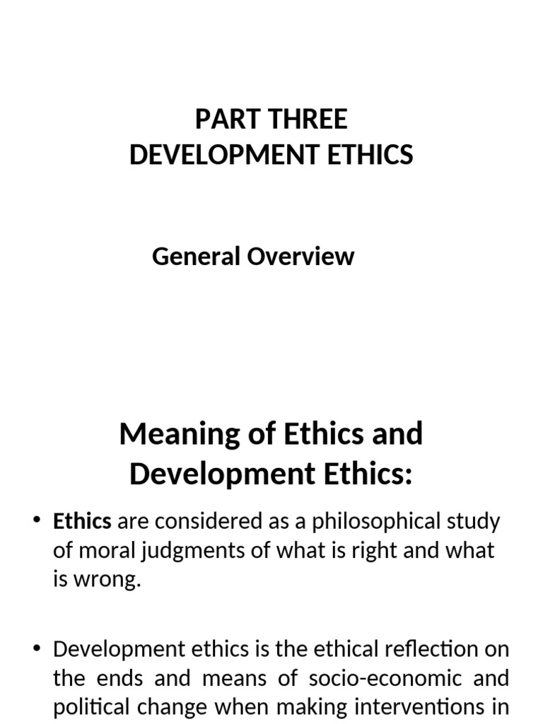 Devpt Ethics | PDF | Governance | Violence