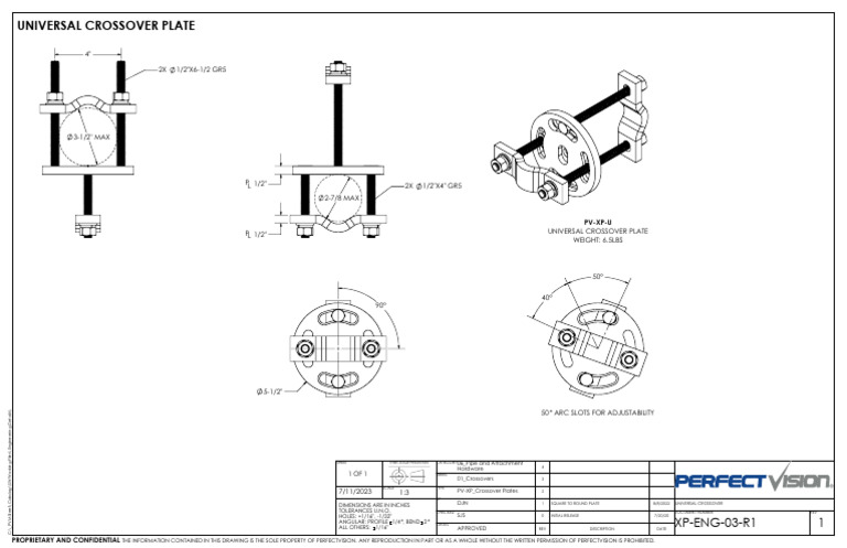 XP ENG 03 - PV XP U Universal Crossover Engineering Detail | PDF