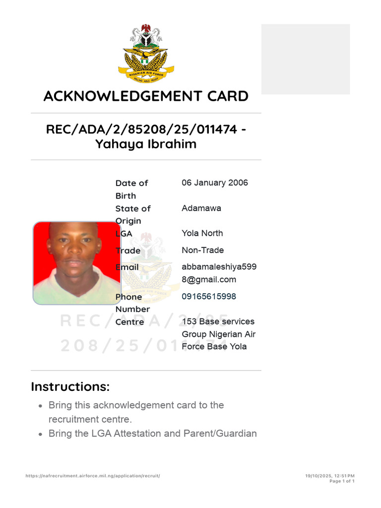 DSSC Application - Acknowledgement 2 | PDF