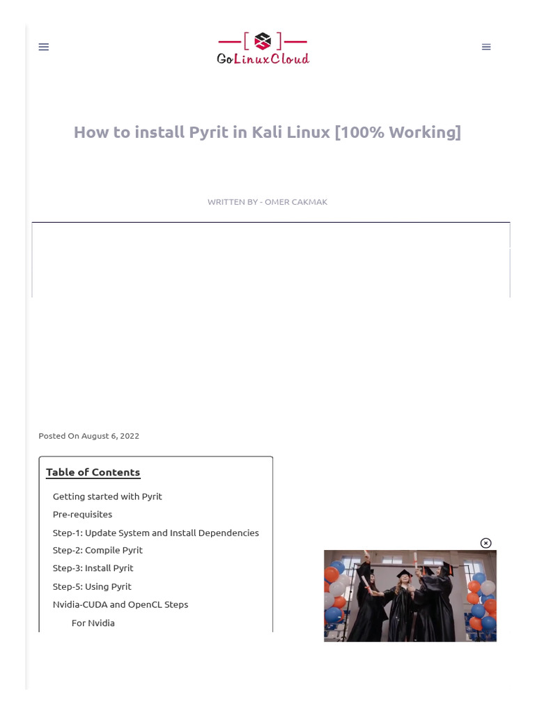 How to install Pyrit in Kali Linux [100% Working] _ GoLinuxCloud | PDF ...