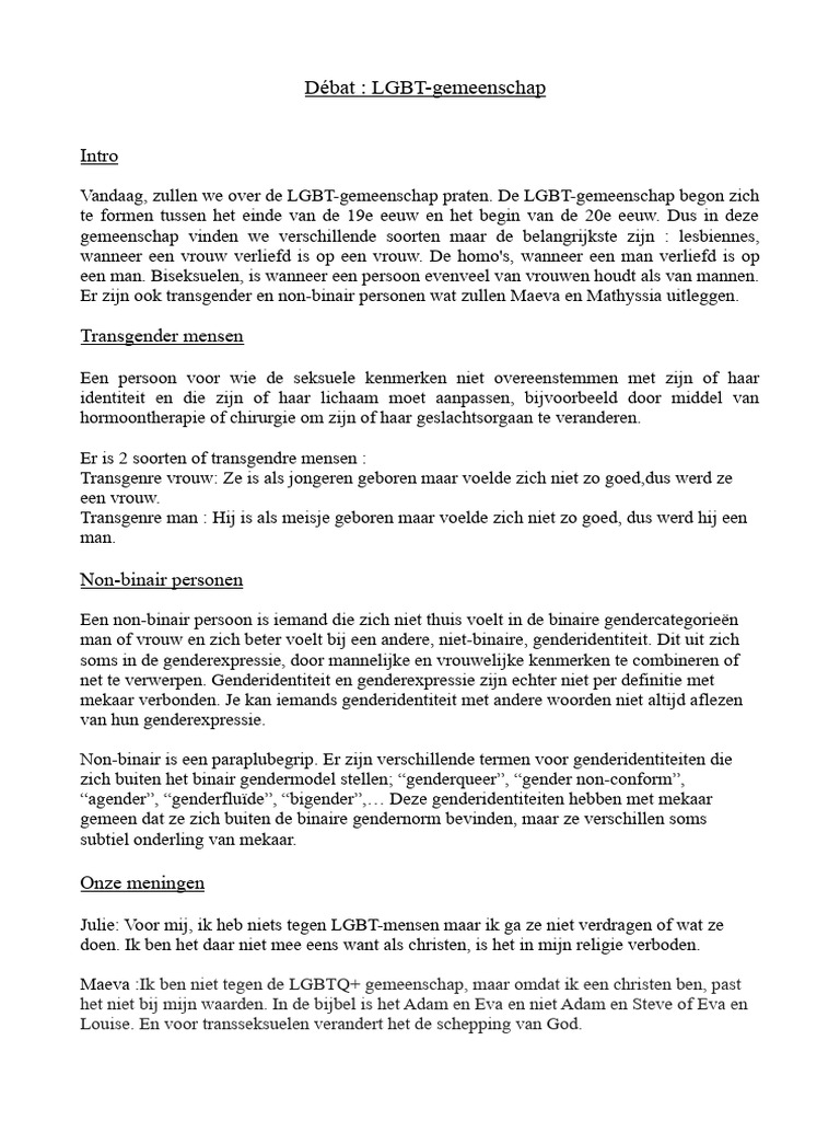 débat ndls lgbt | PDF