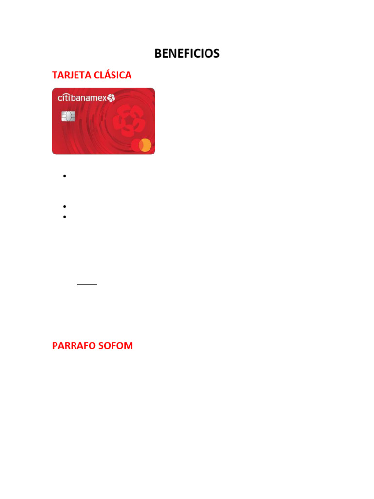 Beneficios y Sofom Septiempre 2023 | PDF | Tarjeta de crédito | Economias