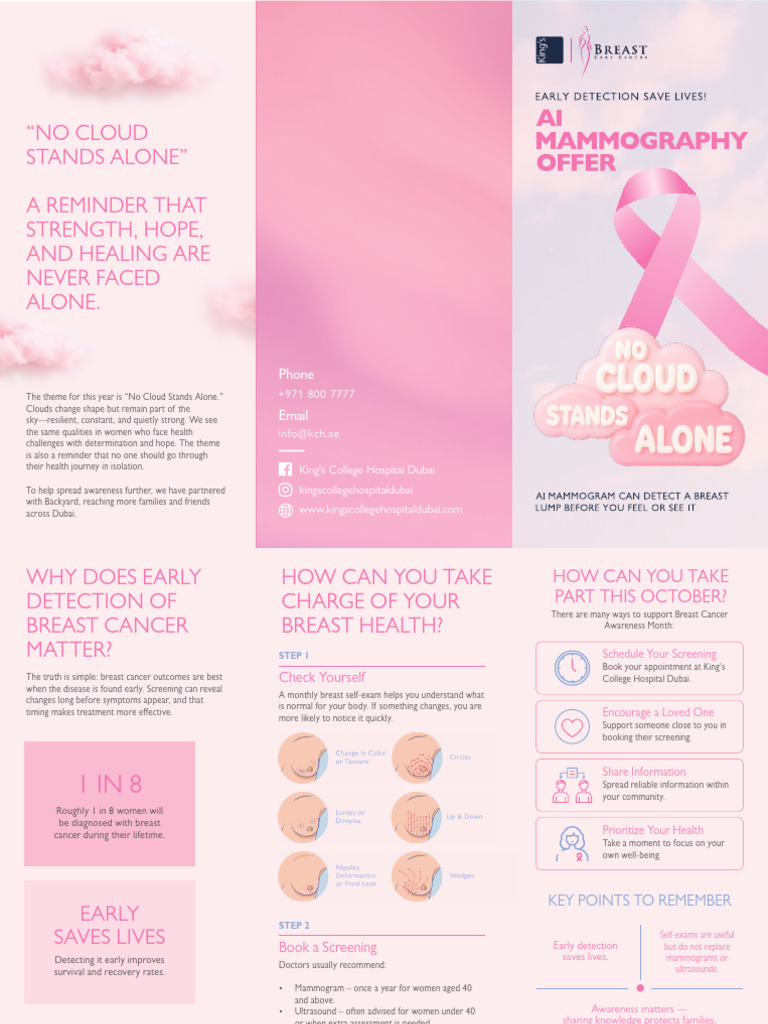 Breast Cancer Brochure | PDF | Breast Cancer | Screening (Medicine)